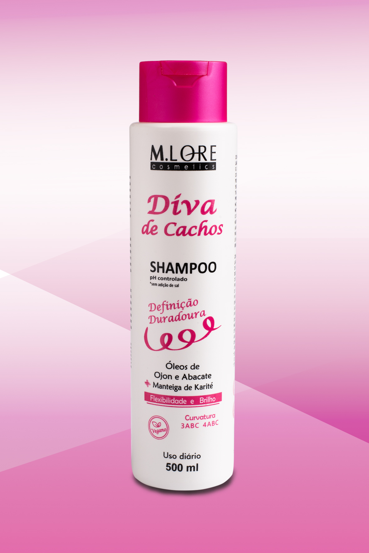 Shampoo Diva de Cachos 500 Ml - Mlore Cosméticos